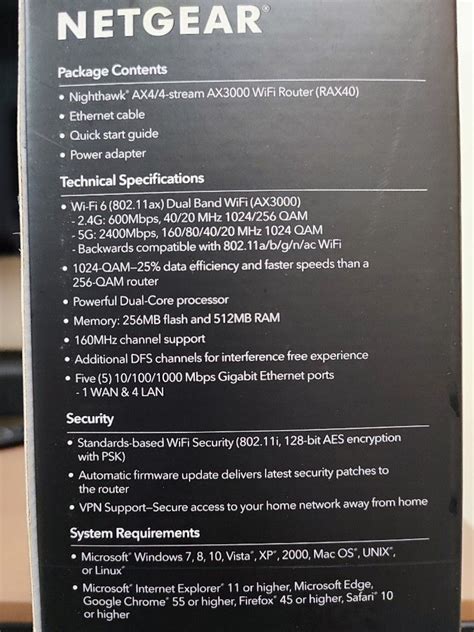 Nighthawk Ax4 Ax3000 Wifi 6 Router Rax40 Computers And Tech Parts And Accessories Networking On