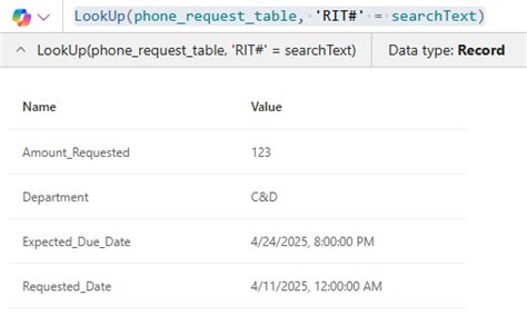 Is It Possible To Use A Variable In A Lookup Function In Powerapps