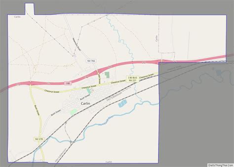 Map Of Carlin City Thong Thai Real