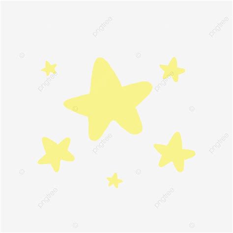 만화 손 그림 일러스트 담황색 별 귀엽다 다섯개 별 만화 손으로 그린 Png 일러스트 및 Psd 이미지 무료 다운로드 Pngtree