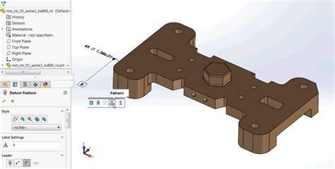 Whats New In Solidworks Mbd 2018 Define A Pattern As A Datum Feature Engineers Rule
