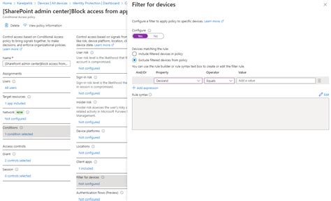 Exclude Unregistered Android Device In Intune From Conditional Access