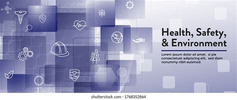 Health Safety Environment Icon Set Web Stock Vector Royalty Free