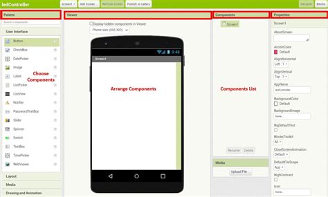 Arduino LED Slider Brightness Control Android App With MIT App Inventor
