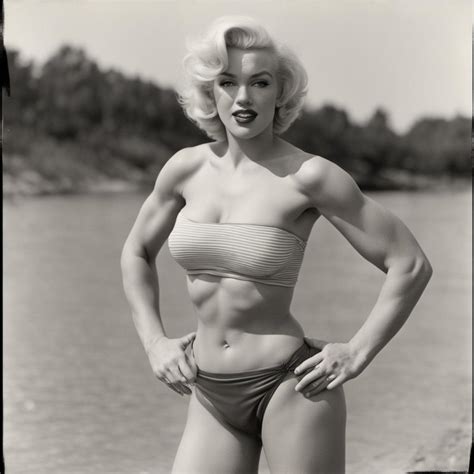 Marilyn Monroe 1950s Muscular Body Building Bikini By Ashw1990 On