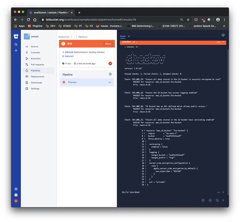 Bitbucket Cloud Pipelines Checkov
