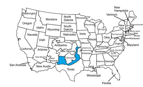 Map Of The Usa With The Rdr States And San Andreas From Gta R