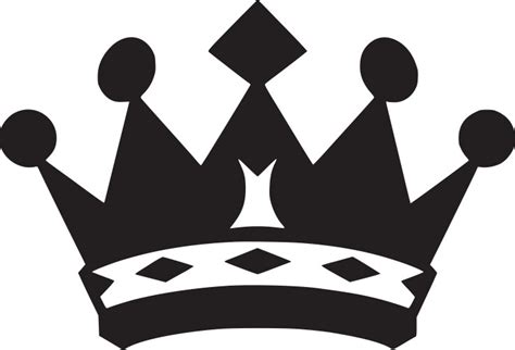 Crown Minimalist And Simple Silhouette Vector Image