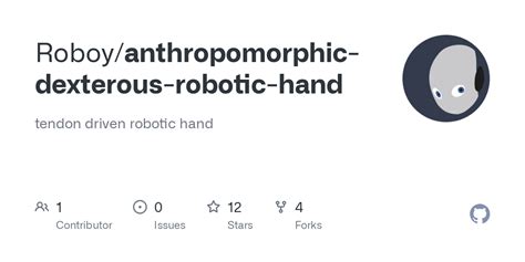 GitHub Roboy Anthropomorphic Dexterous Robotic Hand Tendon Driven