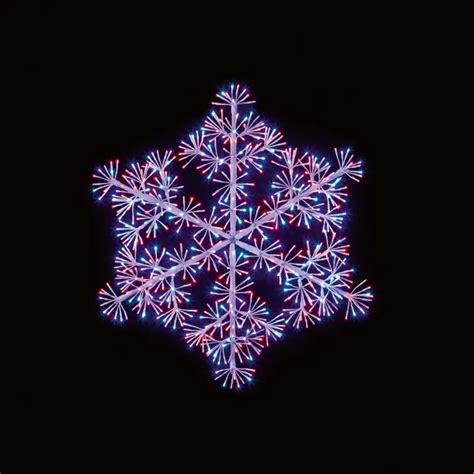 Premier White Starburst Snowflake 660 Leds Rainbow 90cm Yarm Diy