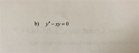 Solved Find The Power Series Solution Centered At The