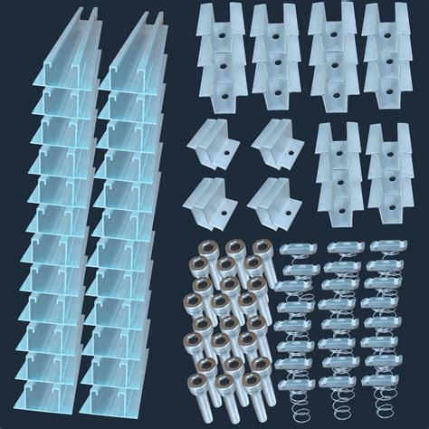 Buy Aluminium Mini Rail Set 31 MM 24 Pcs At Best Price In India Kenbrook Solar