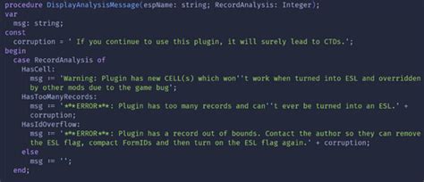 Find Dangerous Esls Xedit Script Regular Mods Loverslab
