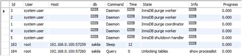 Terminate Kill A Specific Session On Mariadb Server Mariadb Data Dictionary Queries
