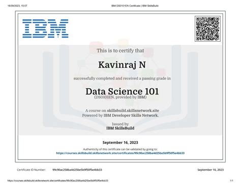 kavinraj n on linkedin datascience ibm certificationachieved