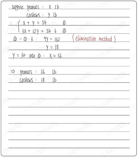 Solved Use Two Equations In Two Variables To Solve The Problem A