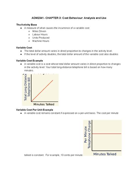 ADM Chapter Cost Behaviour Analysis And Use Psy H U Of T Studocu