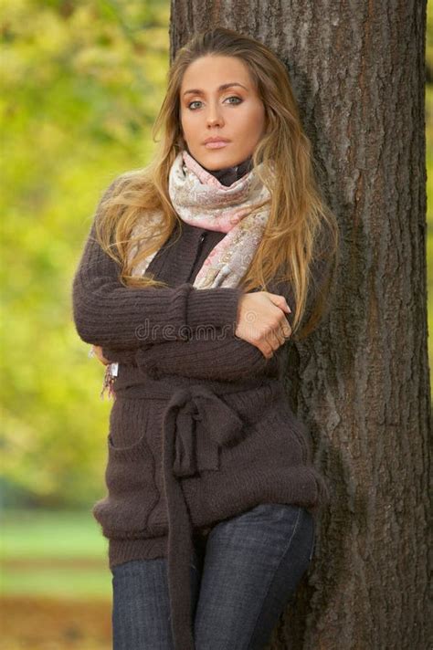 Autumn Chick Stock Image Image Of Cute Blond Attractive 6523065