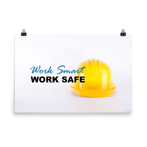 Construction Safety Poster Hard Hat Reminder Poster Inspire Safety