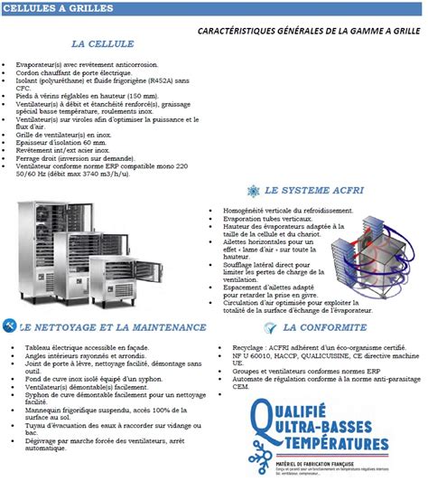 Cellule de refroidissement et surgélation de 5 à 9 niveaux ACFRI mondialchr com