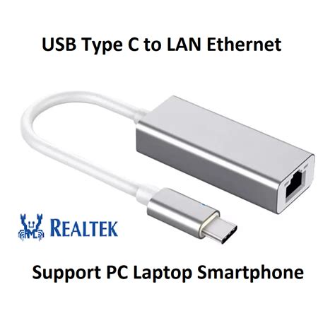 Jual Usb C To Lan Ethernet Adapter Rj Konverter Shopee Indonesia