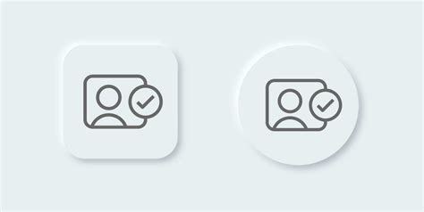 User Line Icon In Neomorphic Design Style Profile Signs Vector Illustration 25767873 Vector