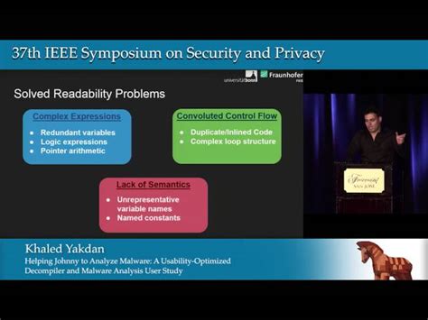 ieee symposium on security and privacy talk helping johnny to analyze malware a usability