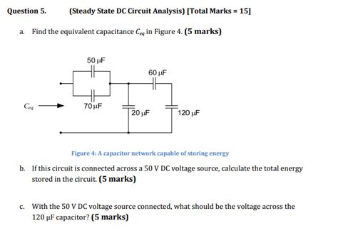 Solved Question Steady State DC Circuit Analysis Total Chegg