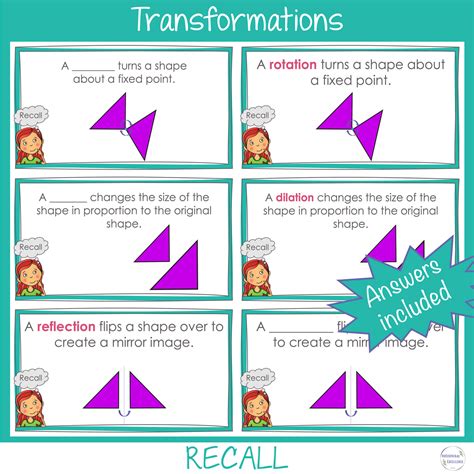 Bundle 2d Transformations Dilation Reflection Rotation Translation Warm