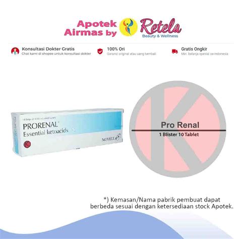 Jual Pro Renal 1 Strip 10 Tablet Shopee Indonesia