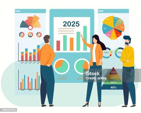 리더 사업가 코칭 와 그래픽 보드 교육 기업 파트너 그룹 에서 강당 벡터 일러스트 레이 션 만화 전문 연사 제공 보드 프리젠 테이션 배경 가리키기에 대한 스톡 벡터 아트 및