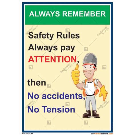 Industrial Safety Posters With Slogan