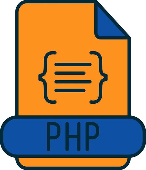Php Línea Lleno Dos Colores Icono 37164300 Vector En Vecteezy