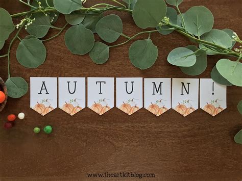 Fallautumn Banners Free Printables The Art Kit