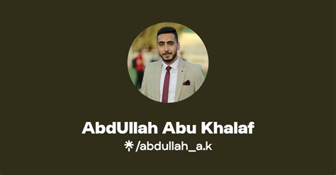 Abdullah Abu Khalaf Instagram Facebook Tiktok Linktree