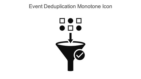 Event Deduplication Monotone Icon In Powerpoint Pptx Png And Editable