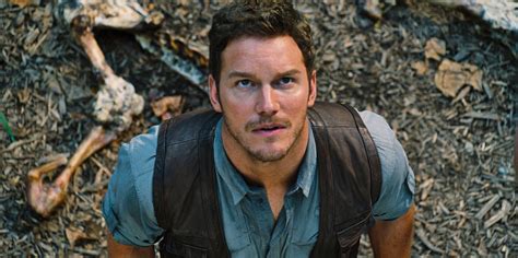 Jurassic World Hd Wallpaper Featuring Chris Pratt In Action 3600x1796