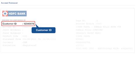 HDFC Bank Customer ID How To Get Find HDFC Customer ID