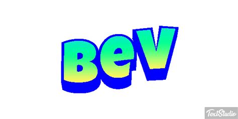 Bev Name Animated  Logo Designs
