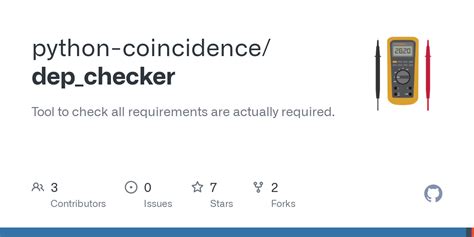 github python coincidence dep checker tool to check all requirements are actually required