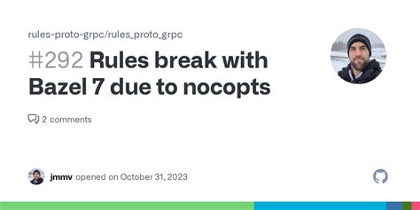 Rules Break With Bazel 7 Due To Nocopts · Issue 292 · Rules Proto Grpc