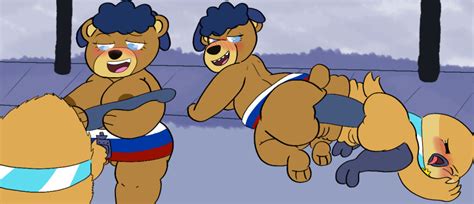 Rule 34 Anthro Avian Bear Big Breasts Breasts Duo Female Kinn Krinso Male Male Female Mammal