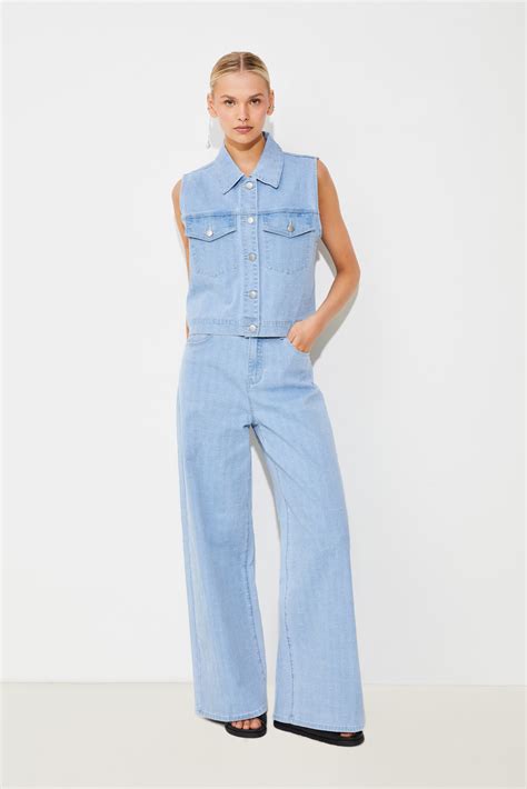 Fancy Sleeveless Denim Jacket Dylan Suncoo Paris