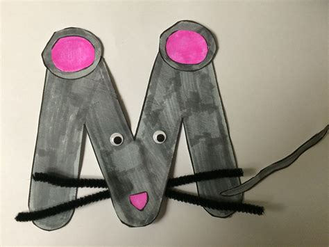 Alphabet Letter Craft Letter M Mouse Letter A Crafts Alphabet