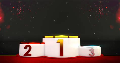 수 상자 연단의 3d 렌더링입니다 금은 청동 연단 색종이 와입니다 첫번째 장소 포상 경쟁에 대한 스톡 사진 및 기타 이미지 경쟁 고급 금 금속 Istock