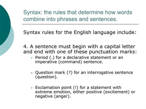 What Is Syntax Pptx