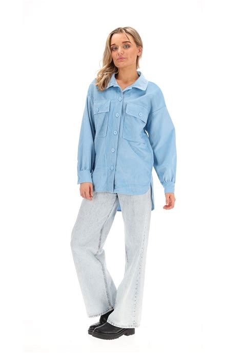 Charlo Katrina Cord Shacket Rossellini Shine