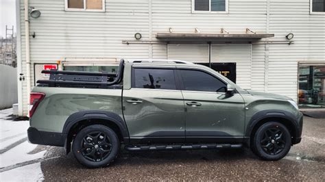 렉스턴스포츠 적재함 트렁크 커버는 간편하고 튼튼한 레트로커버로 장착하세요 Ym 기본 롤바 알루미늄체크판 바닥 시공까지 한번에 Ok 네이버 블로그