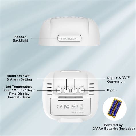 Mini Battery Operated Alarm Clock Model Hm606a Chereeki