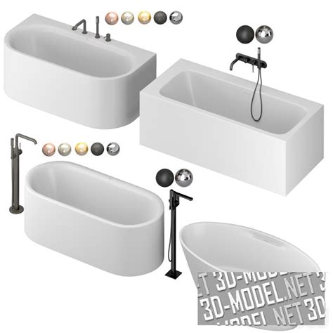 3D модель – Ванны и смесители от Cezares и Grohe